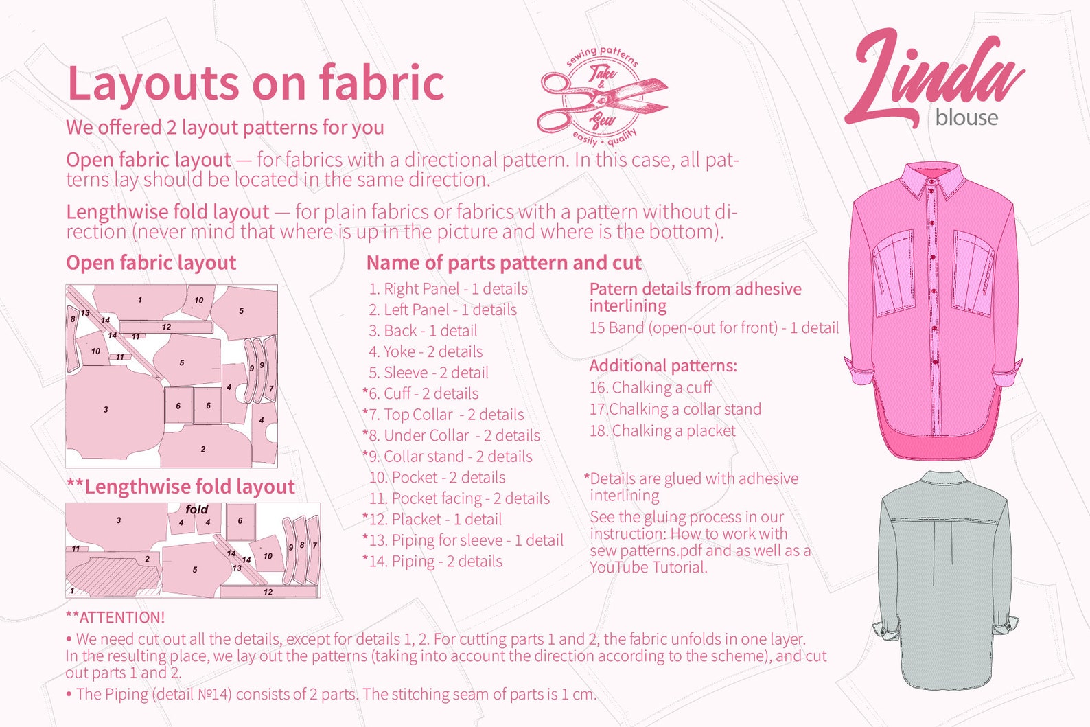 Elegant Blouse Sewing Pattern PDF Sewing Pattern Loose Blouse - Etsy