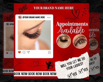 Lash Deal Flyer, Lash Special Flyer, Esthetician Lash Tech Flyer ...