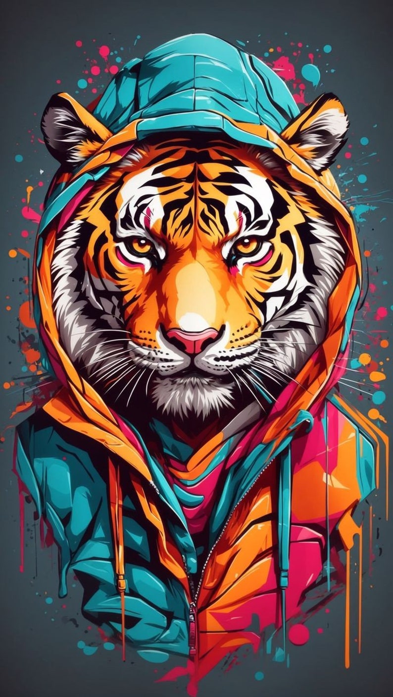 Tiger Cross Stitch Pdf Pattern - Etsy