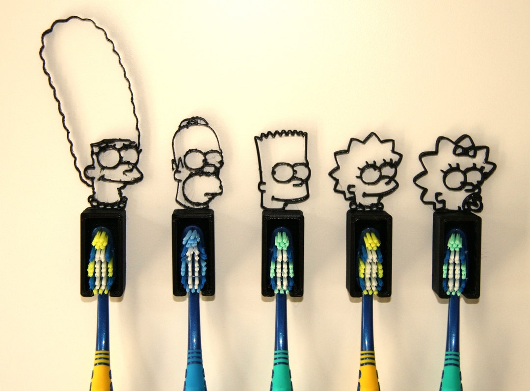 Toothbrush Holder Simpson Edition - the Simsons Family - Hang ...