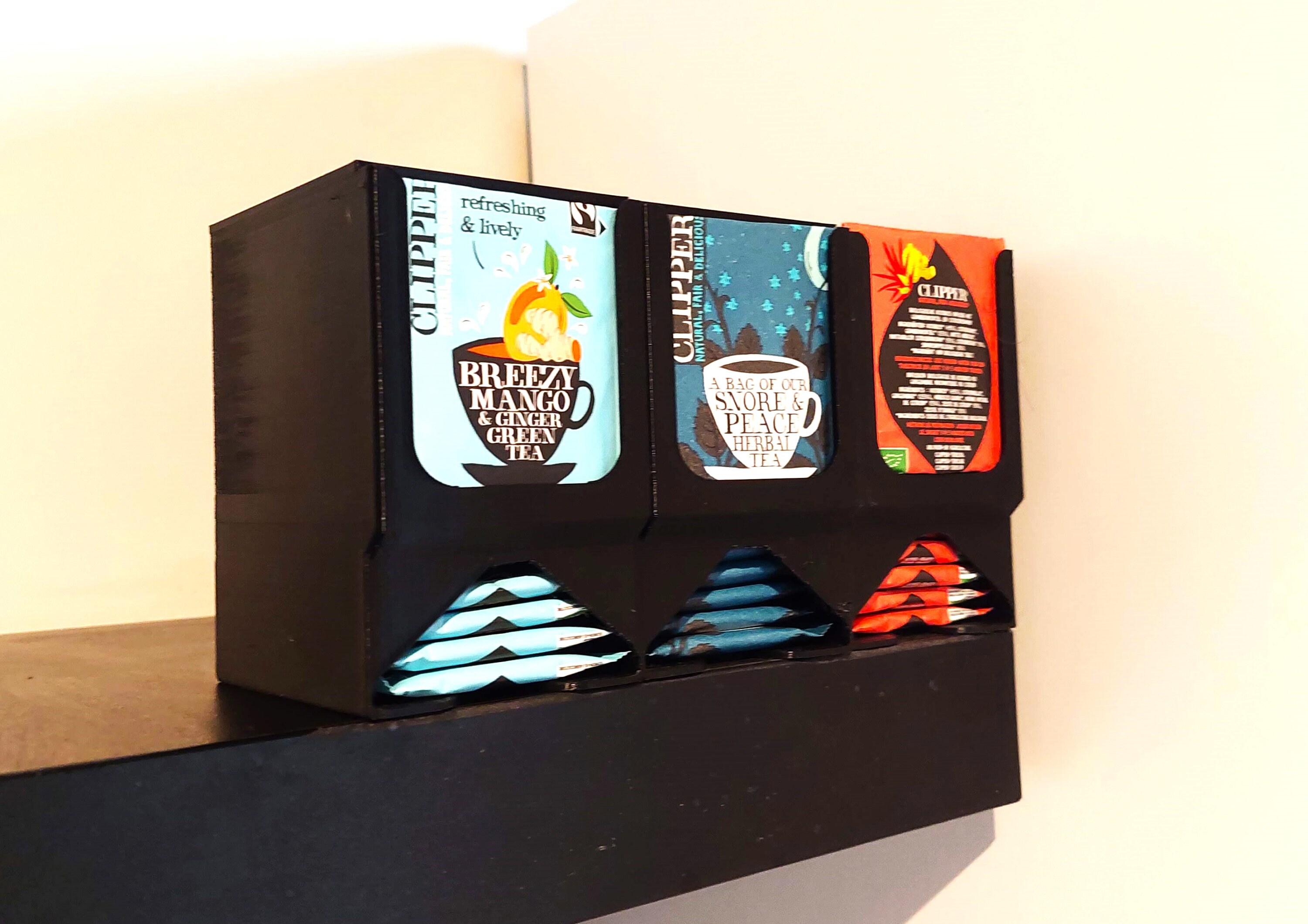 4x Set!!! - Tea Bag Dispenser - Tea Holder on Wall - Adhesive - Bag ...