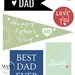Printable Gift Tag Happy Fathers Day Tag Fathers Day Gifts Fathers Day ...