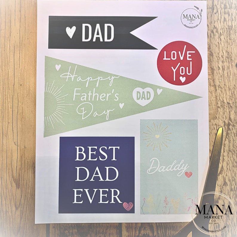 Printable Gift Tag | Happy Father’s Day Tag | Father’s Day Gifts ...