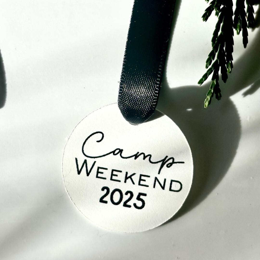 Camp Weekend Gift Tags Forest Wedding Favor Tags Cabin Weekend Gift ...