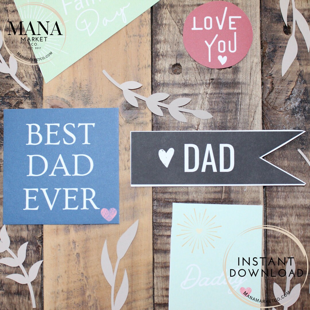 Printable Gift Tag | Happy Father’s Day Tag | Father’s Day Gifts ...