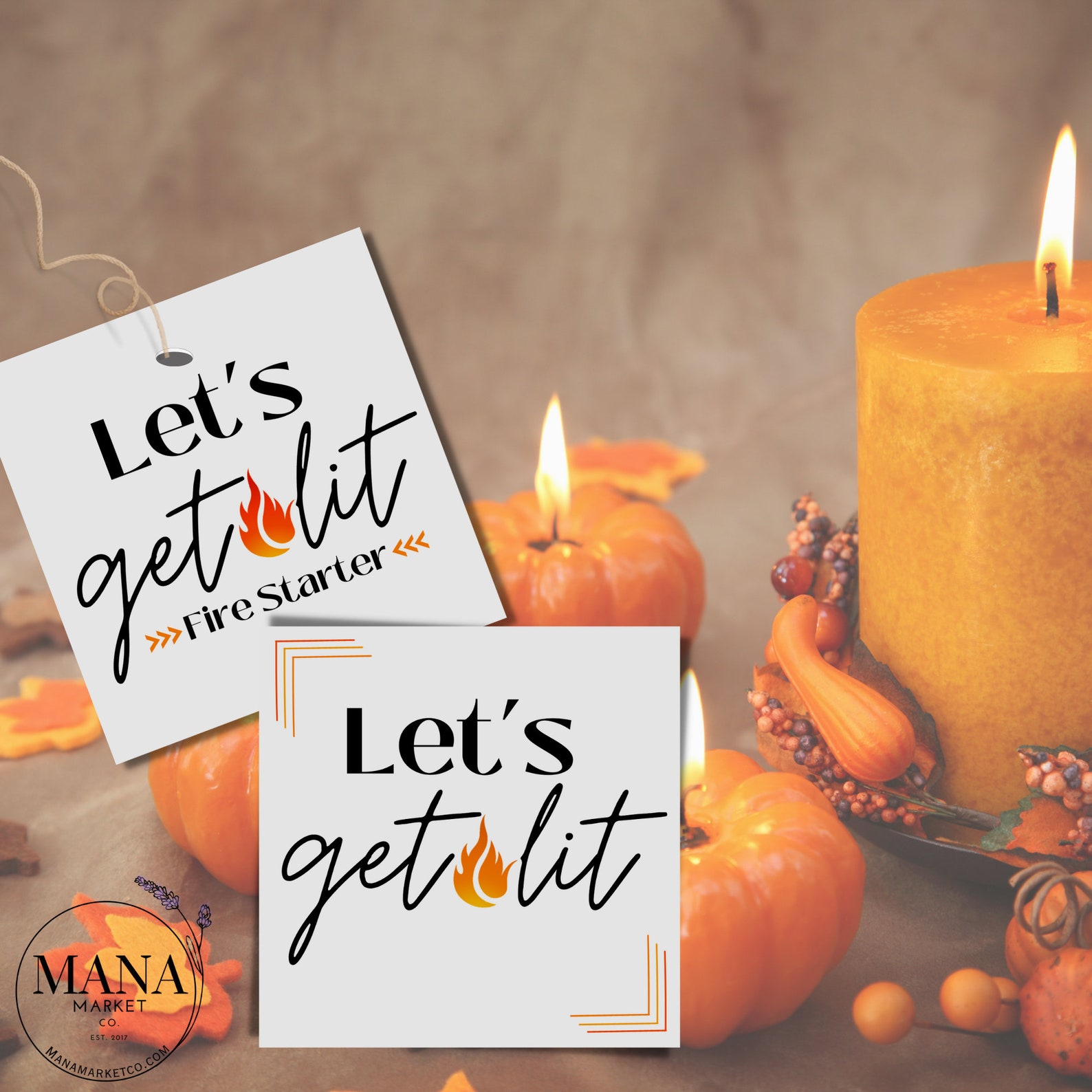 Let's Get Lit Gift Tag, Backyard Bonfire Gift Tag ,bonfire Favor Tags ...