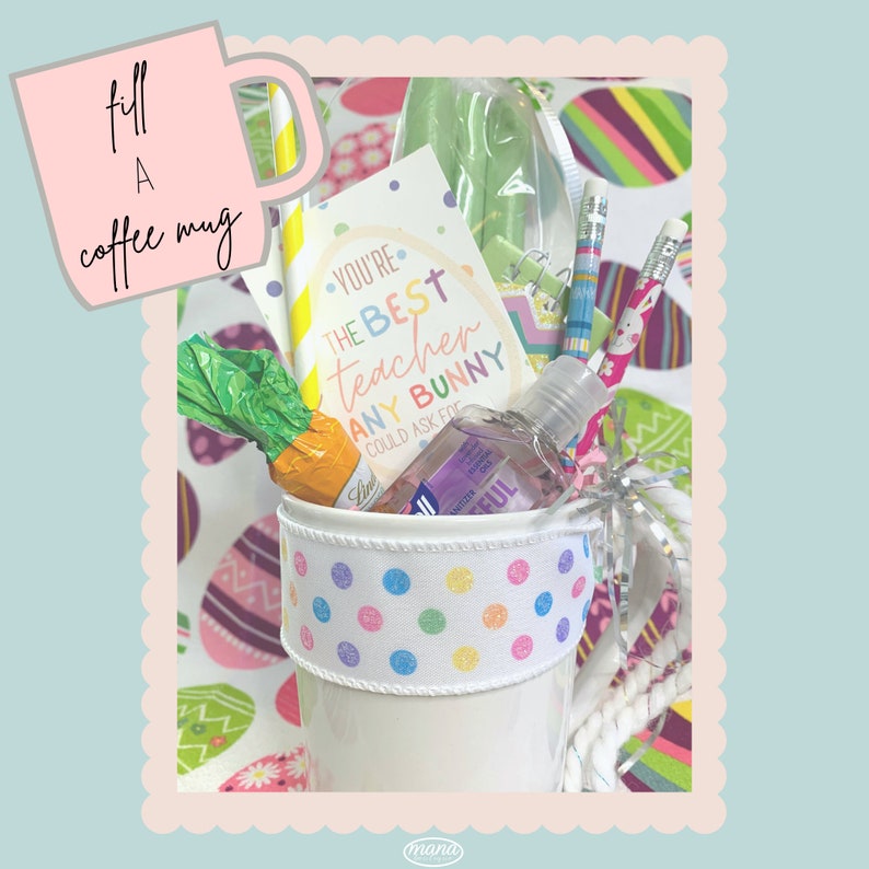 Teachers Appreciation Tag Teacher Gift Bunny Printable Tags Easter Gift ...