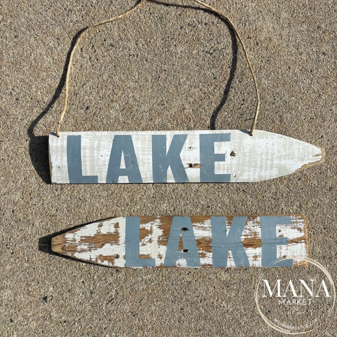 Lake House Sign Arrow Lake Sign Rustic Wood Sign Lake House Decor ...
