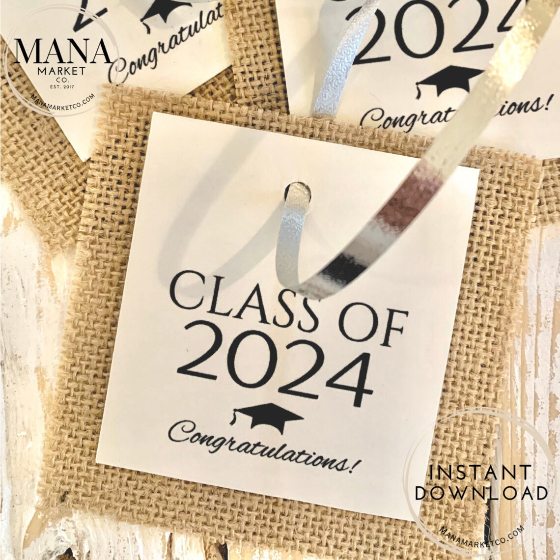 Class of 2024 Graduation Tags Instant Download Graduation Tags ...