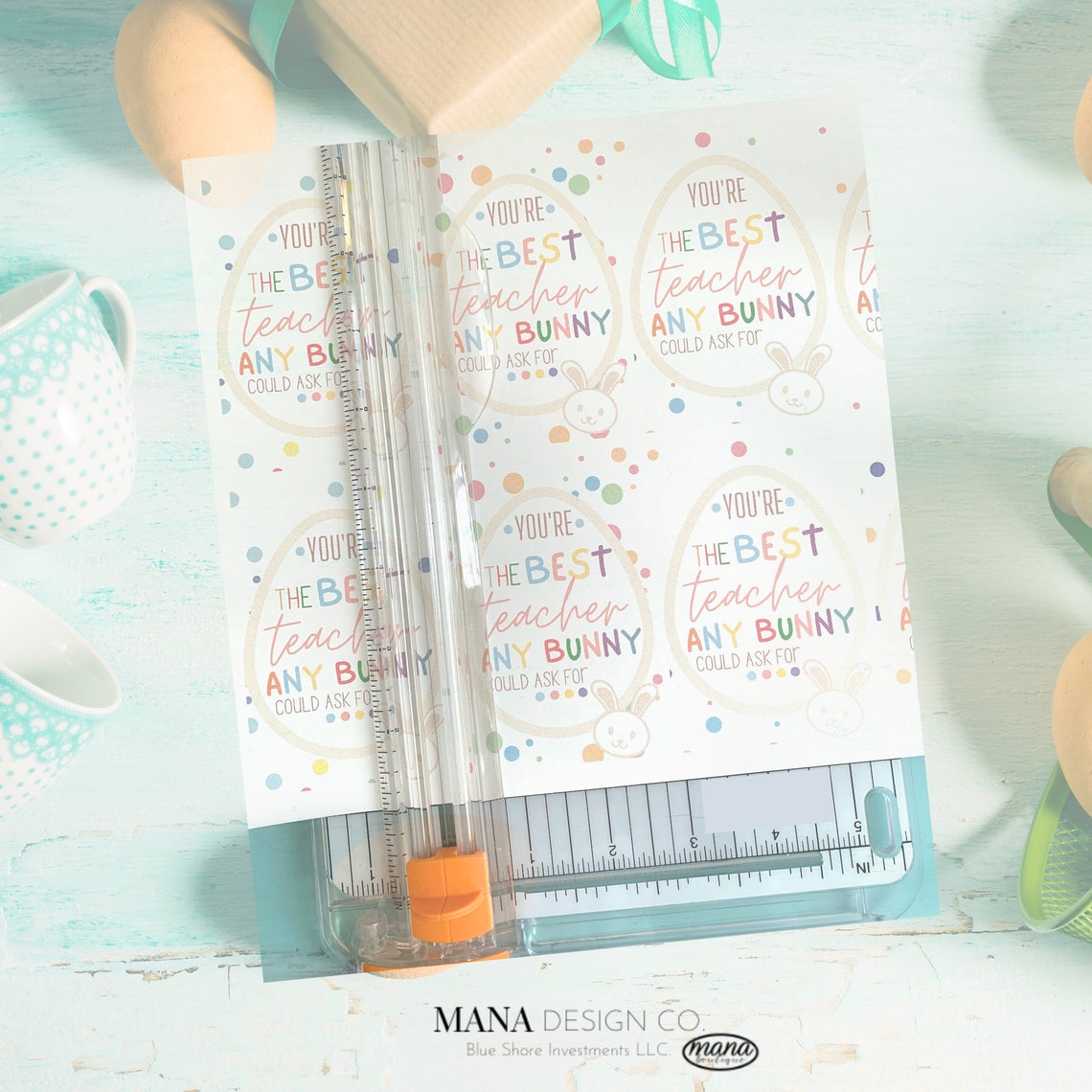 Teachers Appreciation Tag Teacher Gift Bunny Printable Tags Easter Gift ...