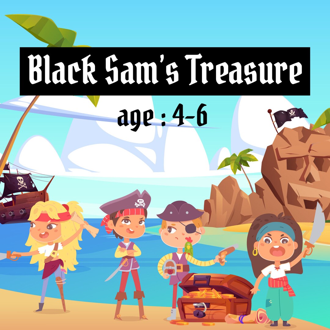 Pirate Treasure Hunt - Age 4-6 - for Kids - Printable Game - Indoor or ...