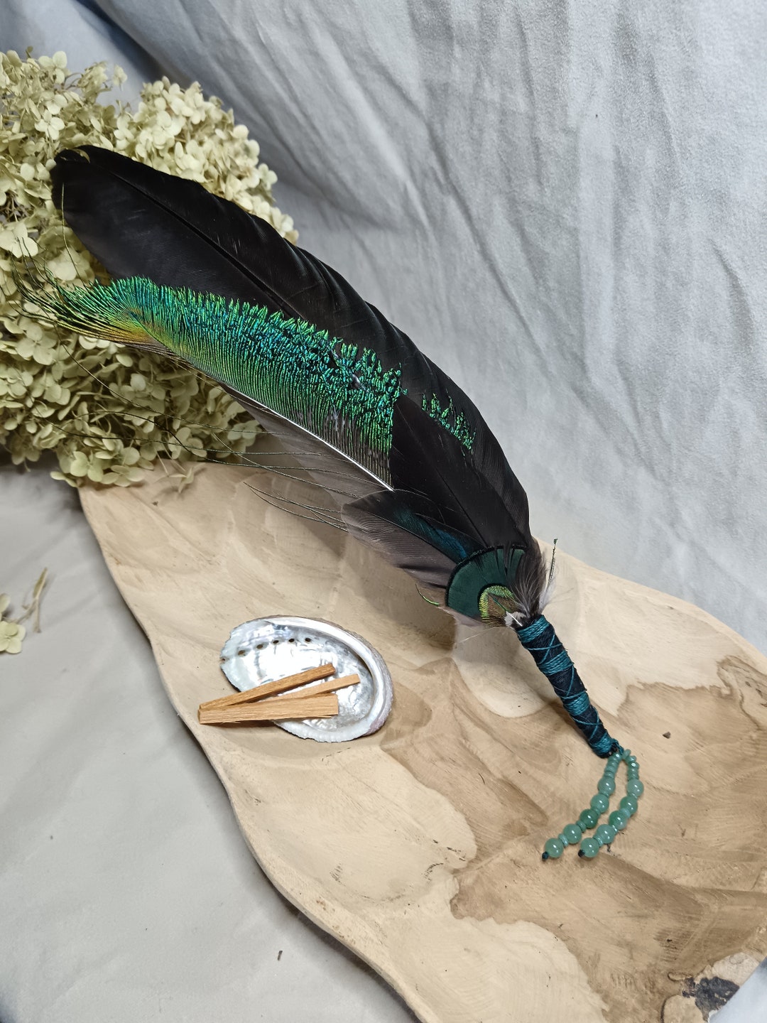 Fumigation Fan, Large Fumigation Feather, Shamanic Fan, Smudge Feather ...