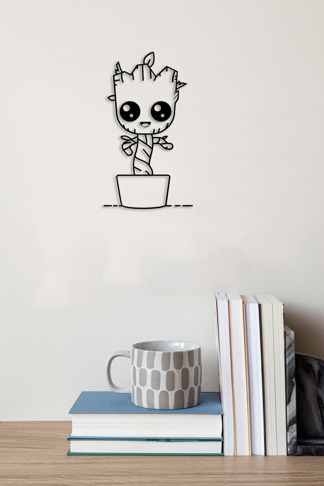 Baby Groot Cut Svg Dxf File Wall Sticker Pdf Silhouette - Etsy Australia