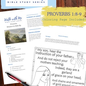 Intro to Proverbs -childrens' Bible Study - Etsy