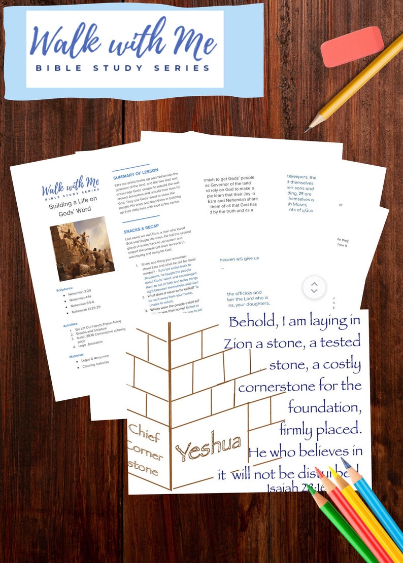 Nehemiah - Building a Life on His Word, Includes a Isaiah 28:16 ...