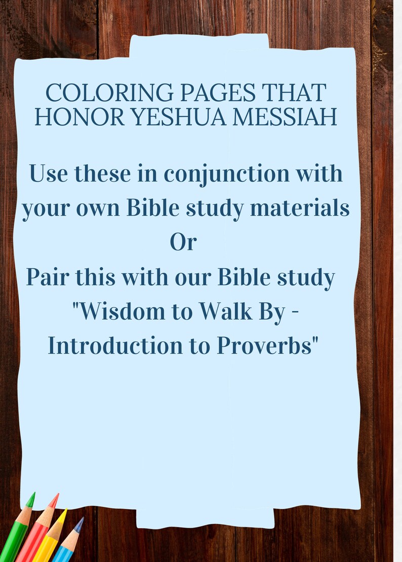 Proverbs 1:8-9 Coloring Page - Etsy