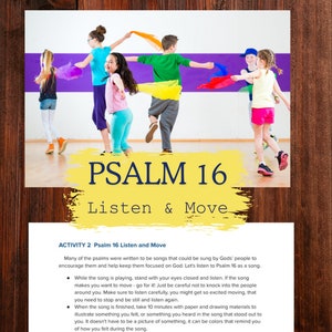 Psalms - Sharing It All With God - Childrens' Bible Study - Etsy