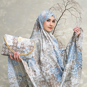 Muslim Prayer Dress Lafaya Series /islamic Prayer Dress / Islamic Prayer Clothes / Prayer ...