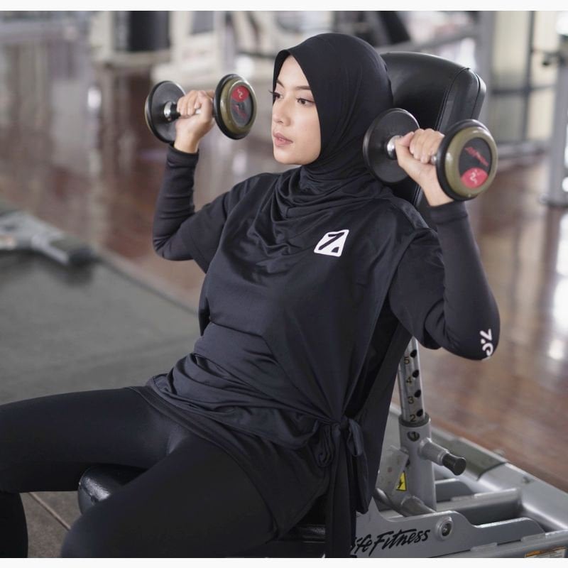 Outer Sport Hijab With Rope Variations Instant Hijab Active Hijab SP07 ...