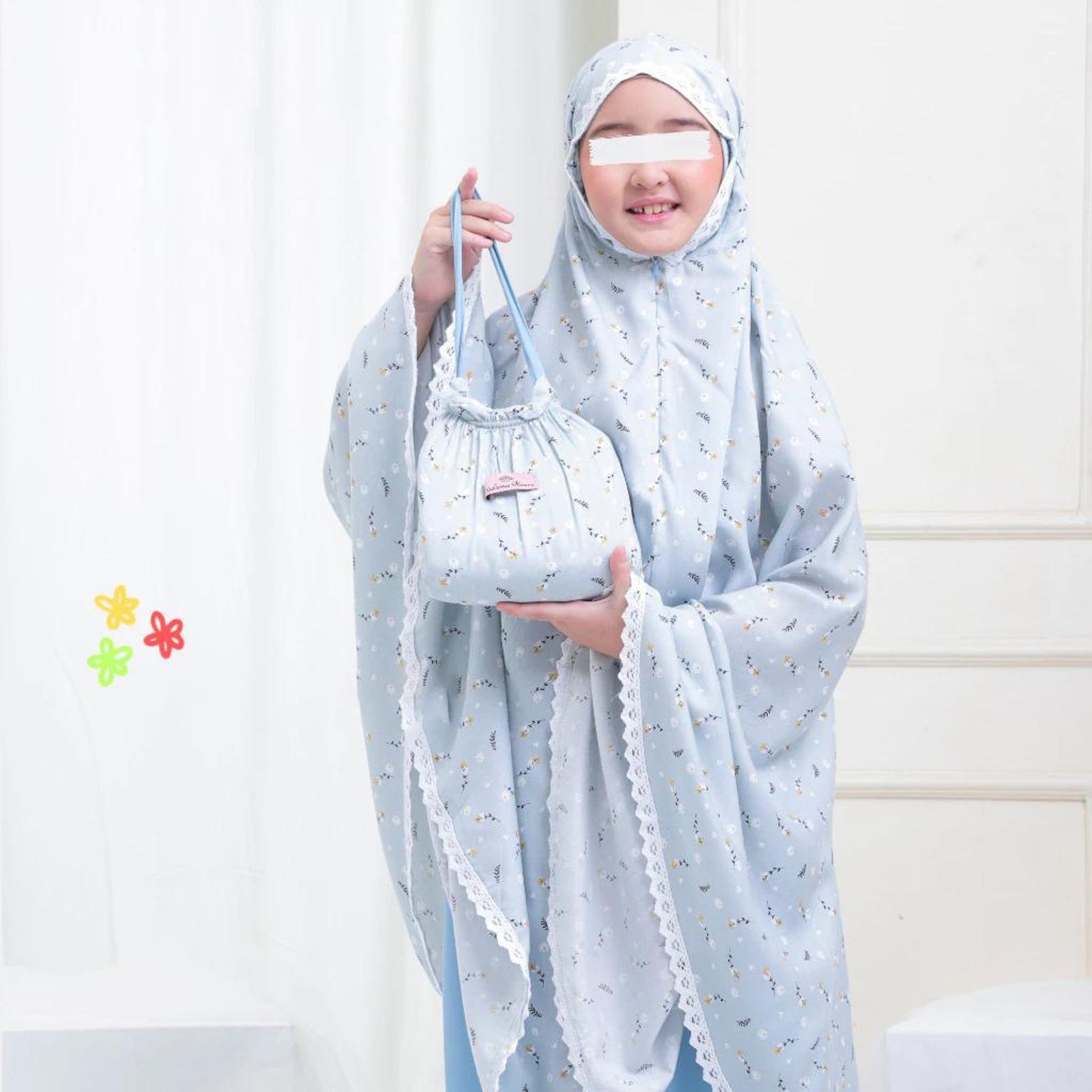 Muslim Prayer Dress for Kids Girls Aiza Series / Islamic Prayer Dress ...