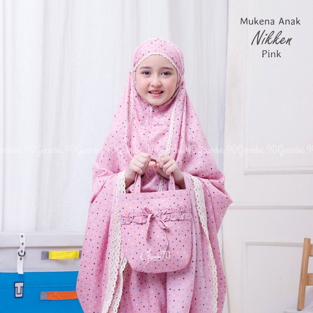 Muslim Prayer Dress for Kids Girls Nikken Series / Islamic Prayer Dress ...