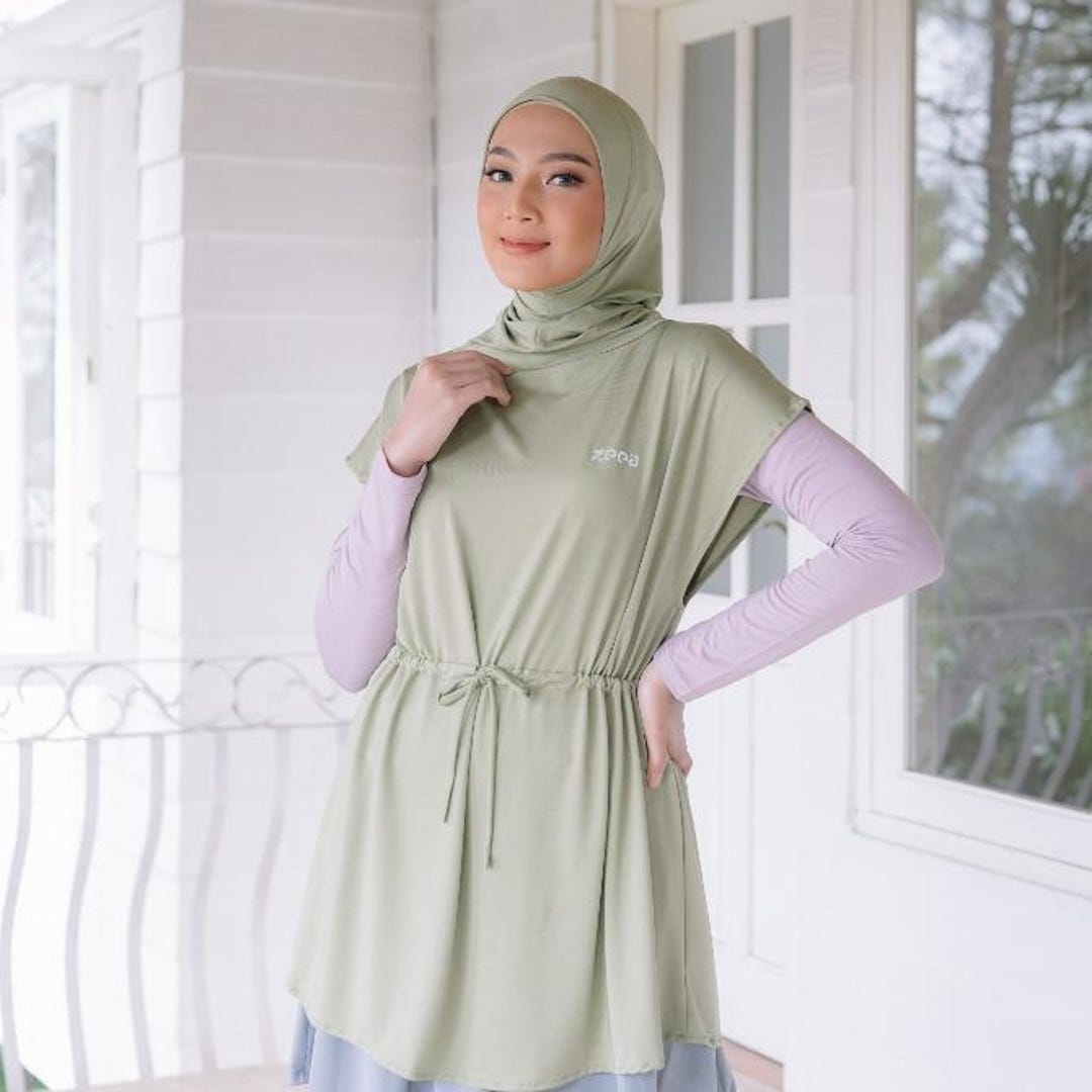 Long Hijab Sport Raihana Series | Active Hijab | Instant Hijab for ...