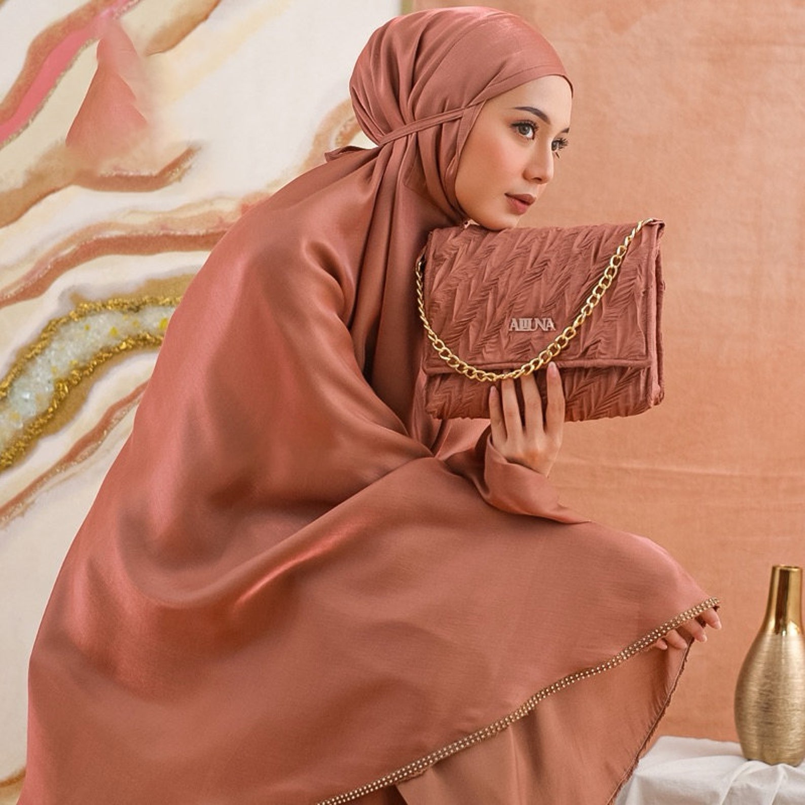 Muslim Prayer Dress Shimer Amora Series /islamic Prayer Dress / Islamic ...