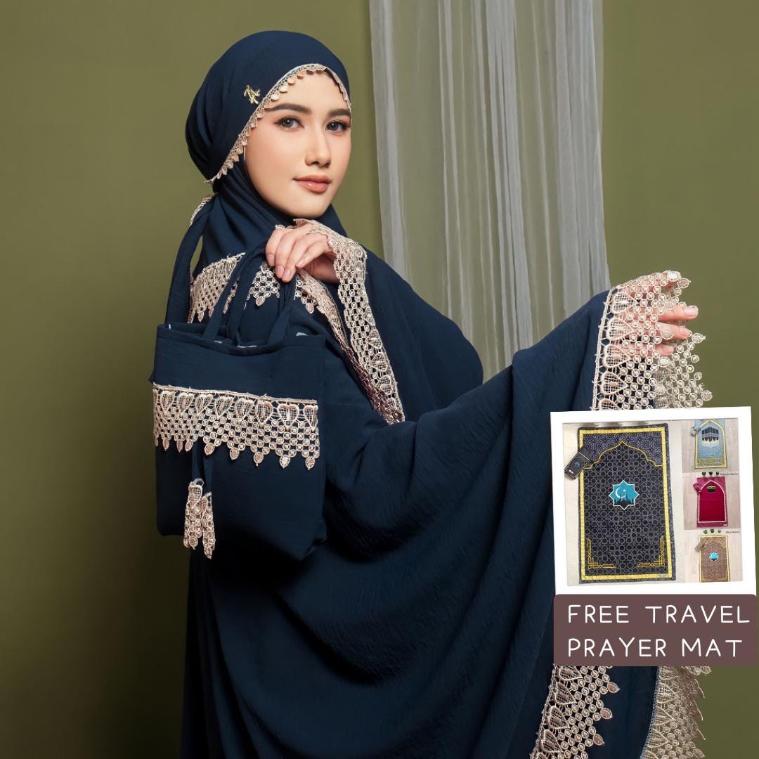 Muslim Prayer Dress FREE Travel Prayer Mat /islamic Prayer Dress ...
