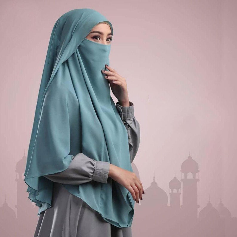 Instant Khimar | Instant Hijab | Instant Hijab Niqab - Etsy