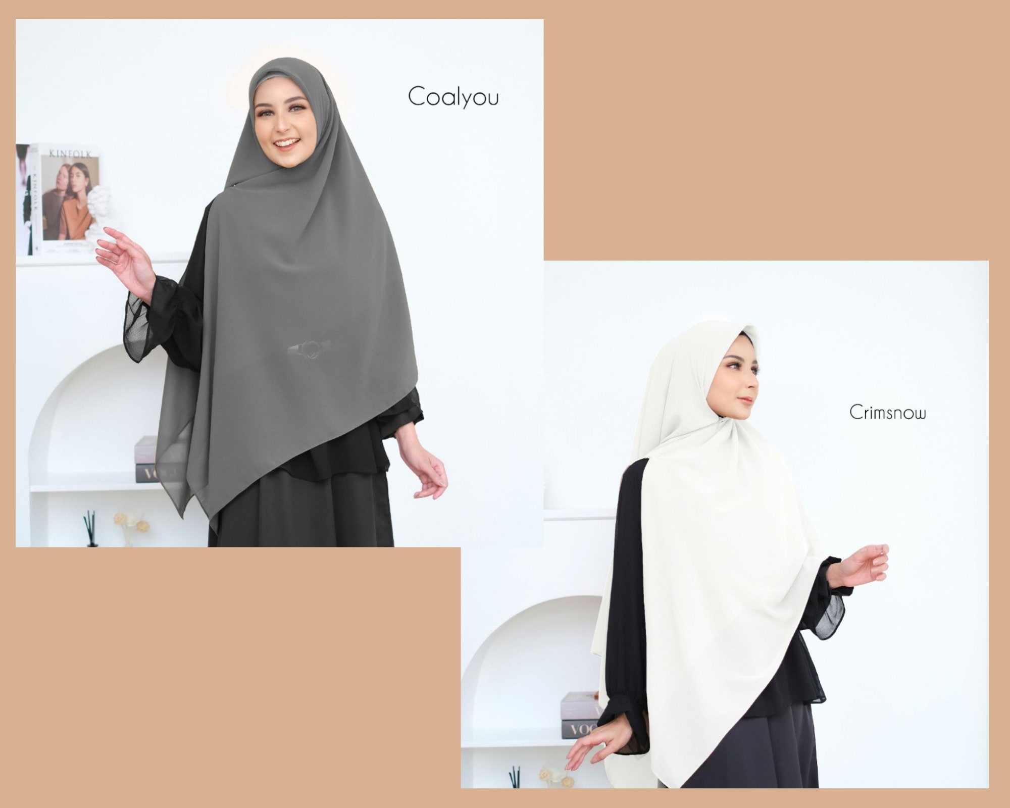 Instant Khimar Zipper Square / | Instant Hijab | Instant Hijab Niqab - Etsy