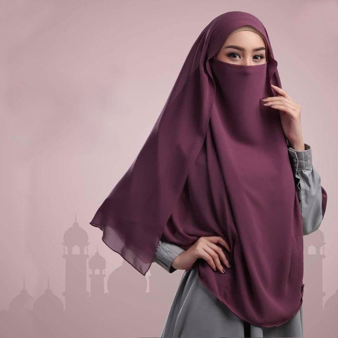 Instant Khimar | Instant Hijab | Instant Hijab Niqab - Etsy