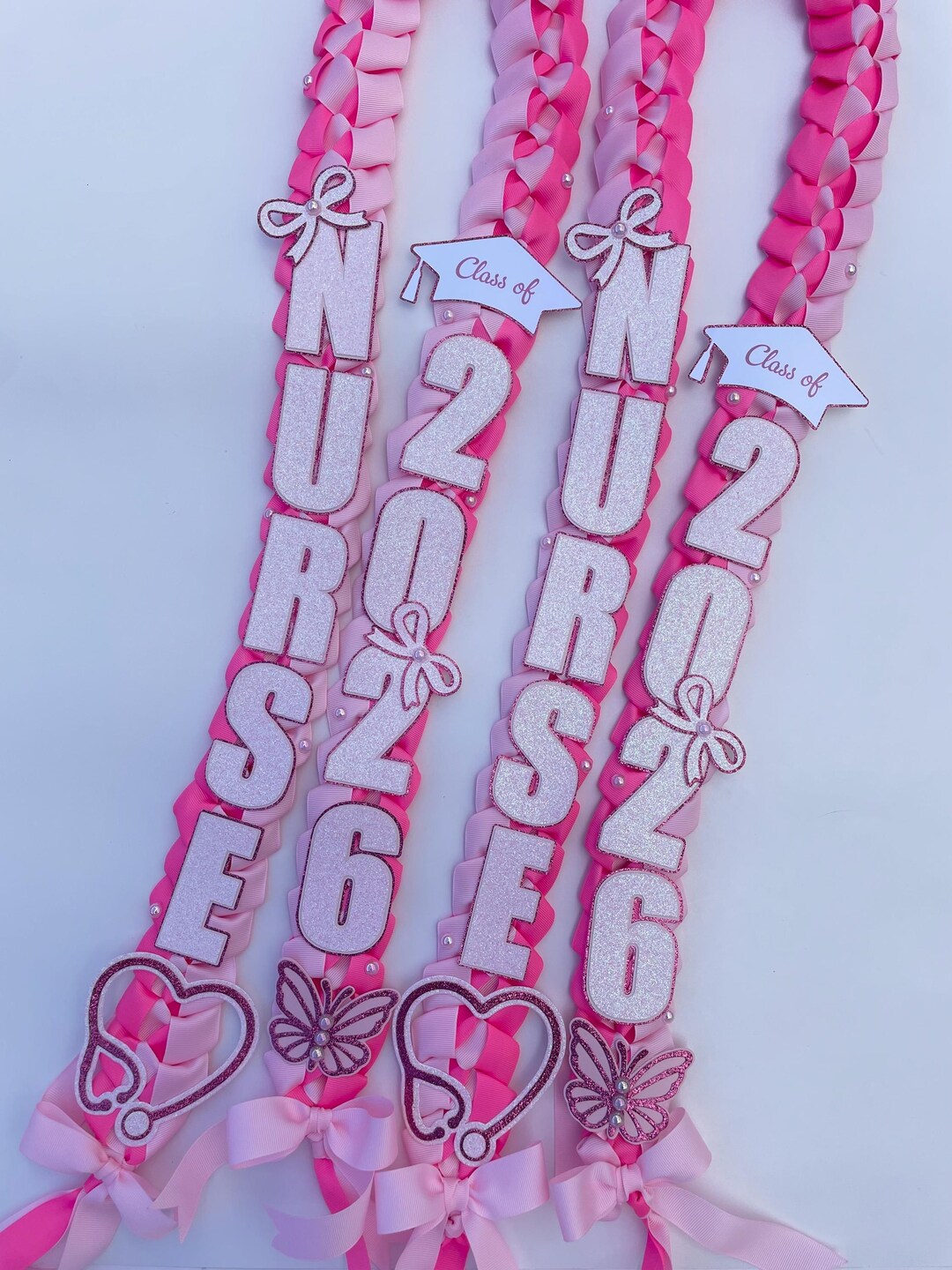 Nurse Graduation Lei Coquette Grad Lei Pink Grad Lei Promotion Gift ...