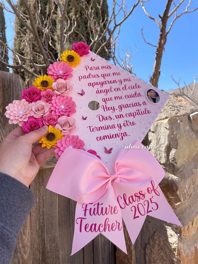 Graduation Cap Topper Memorial Grad Cap Custom Grad Hat Grad Topper ...