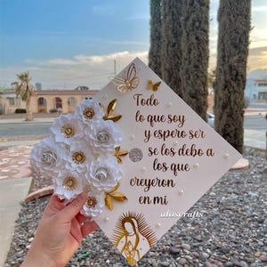 Virgen Grad Cap Graduation Topper Custom Topper Grad Cap Design Cap ...