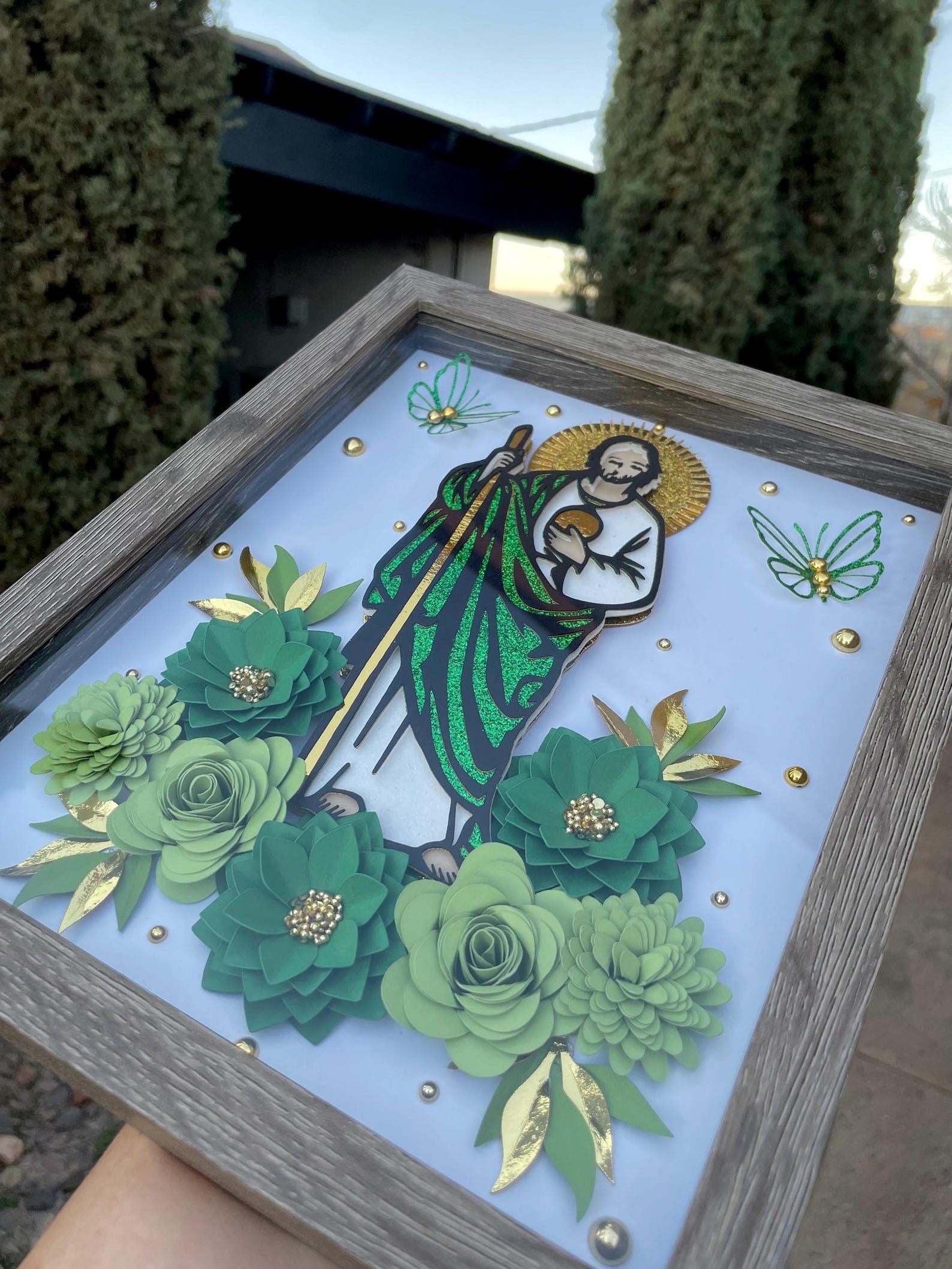 San Judas Shadow Box Religious Gifts San Judas Tadeo Valentine’s Day ...