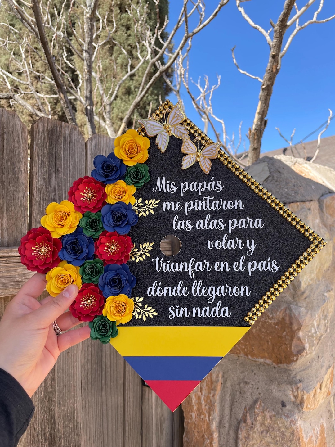 Colombian Graduation Cap Topper Grad Cap 2026 Cap Decor Cap Design ...