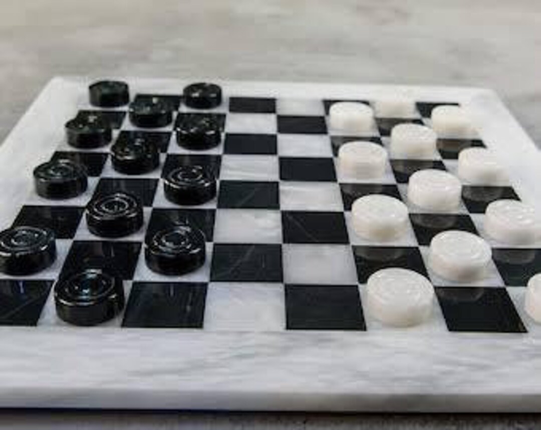 Marble Checkerboard - Etsy