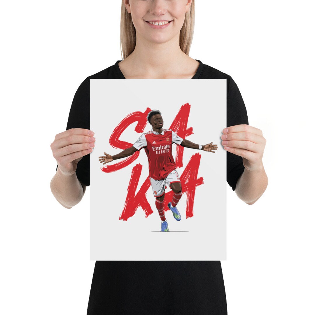 Bukayo Saka Arsenal 12"x16" Poster - Etsy