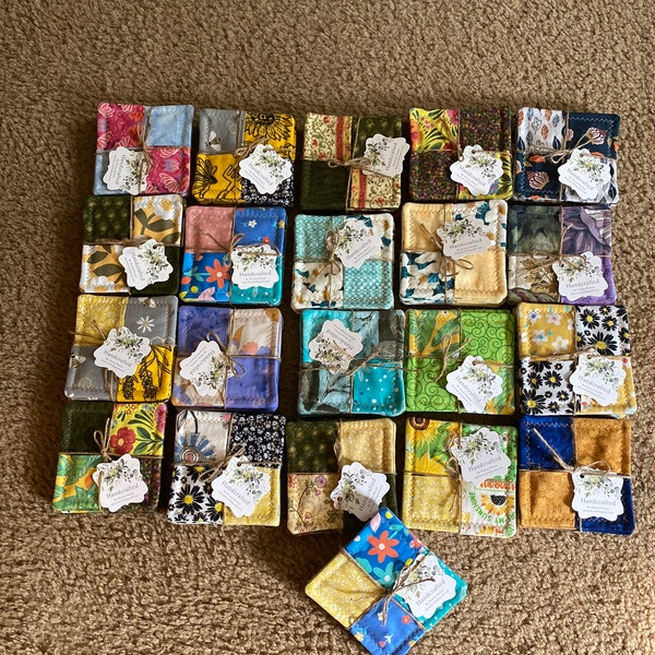 Fabric Coasters - Etsy