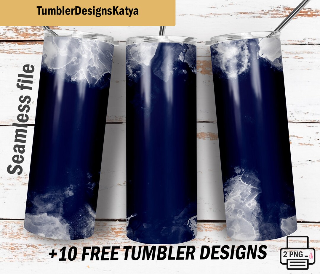 Blue Tumbler Wrap Seamless Png for Sublimation Design Men Tumbler ...