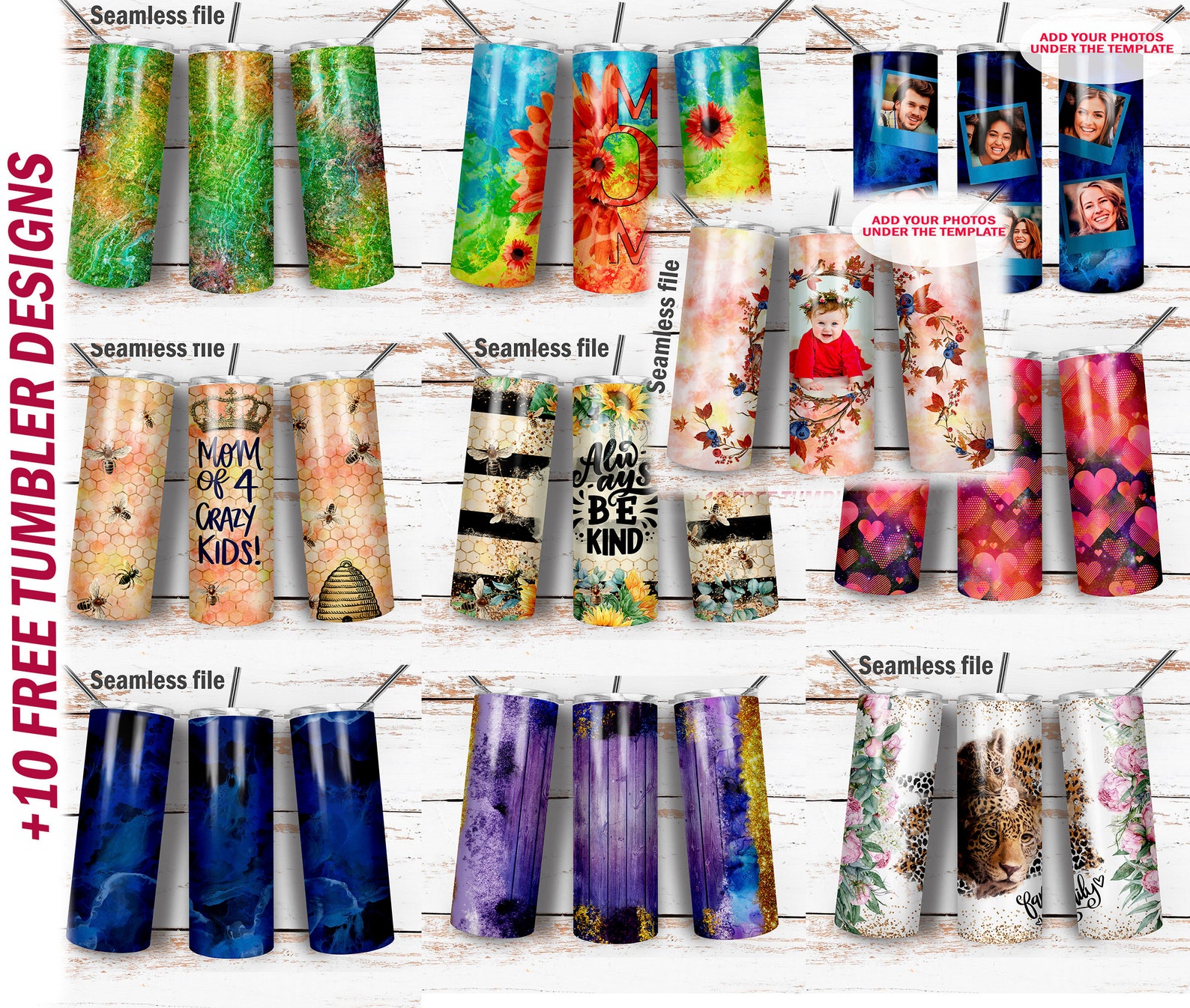 Men Tumbler Template Bundle Sublimation Designs for Straight - Etsy