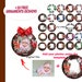 Picture Ornament Png Bundle Christmas Photo Frame Template - Etsy