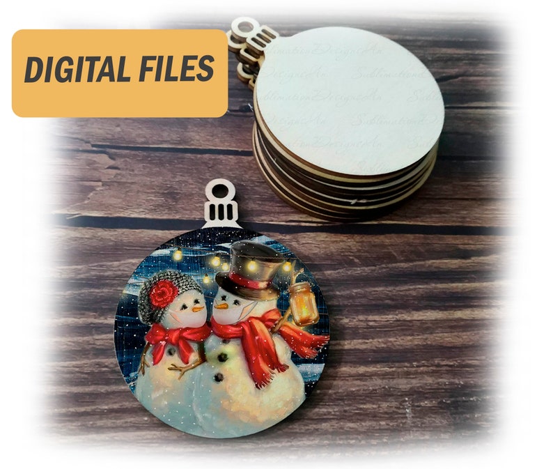 Christmas Ornament Template With Photo Picture Santa - Etsy
