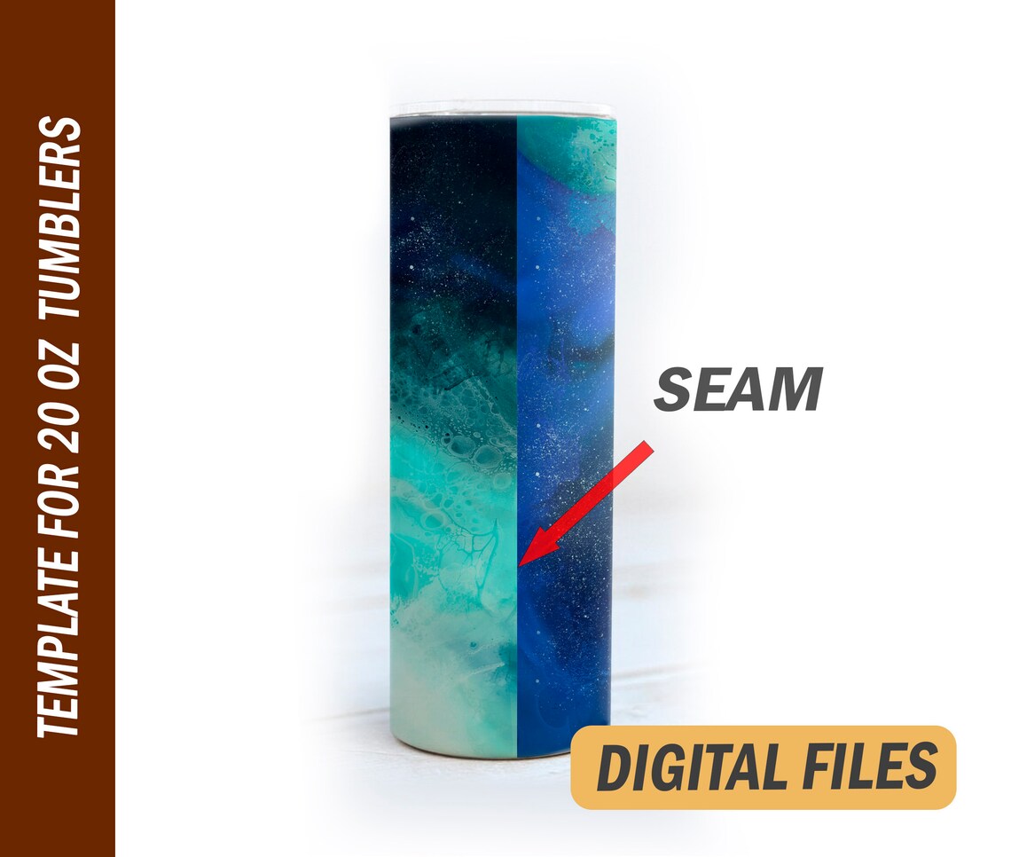 Beach Tumbler Wrap Png Turquoise Sublimation Designs Blue | Etsy