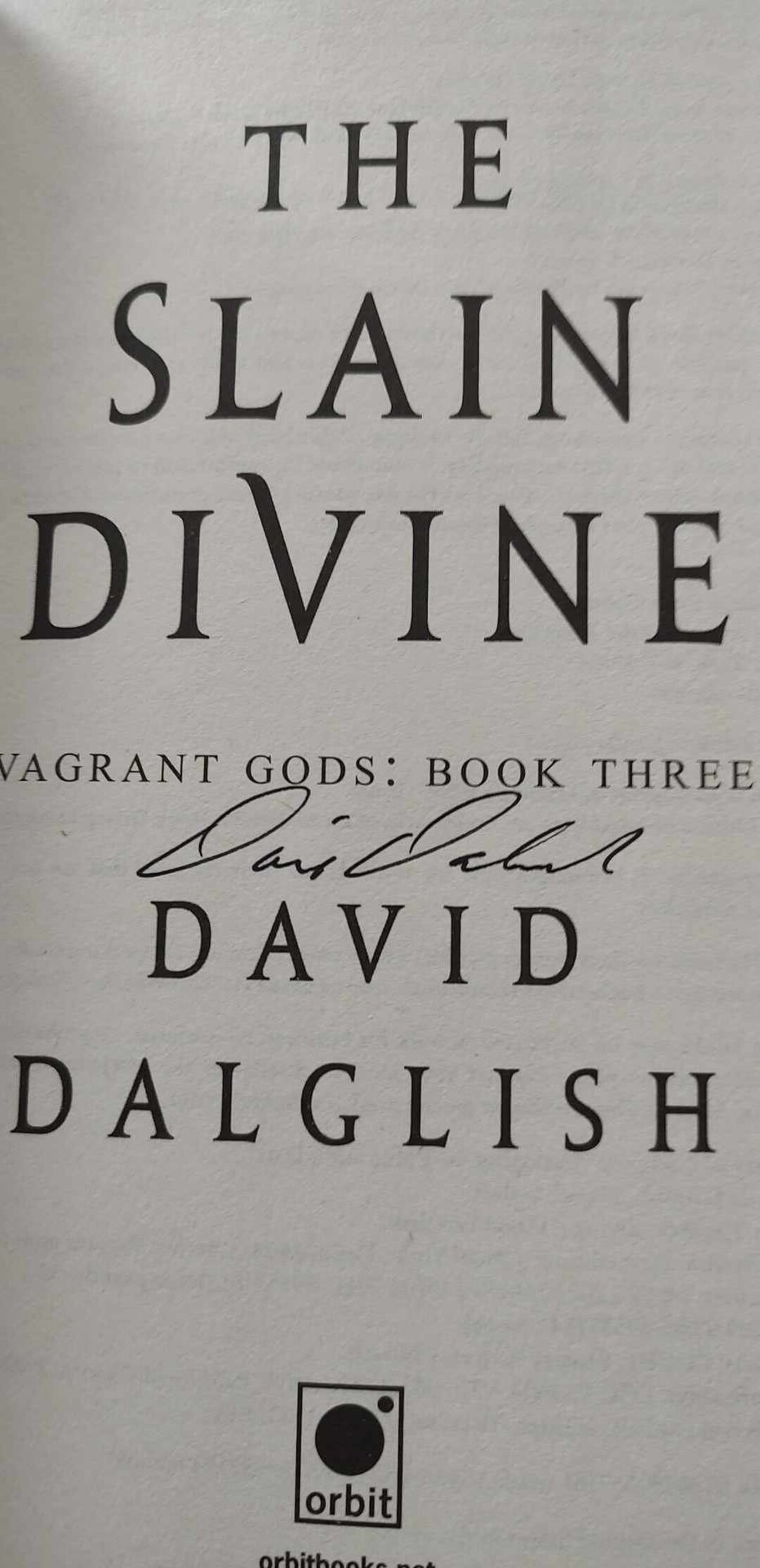 Signed Copy of the Slain Divine - Etsy