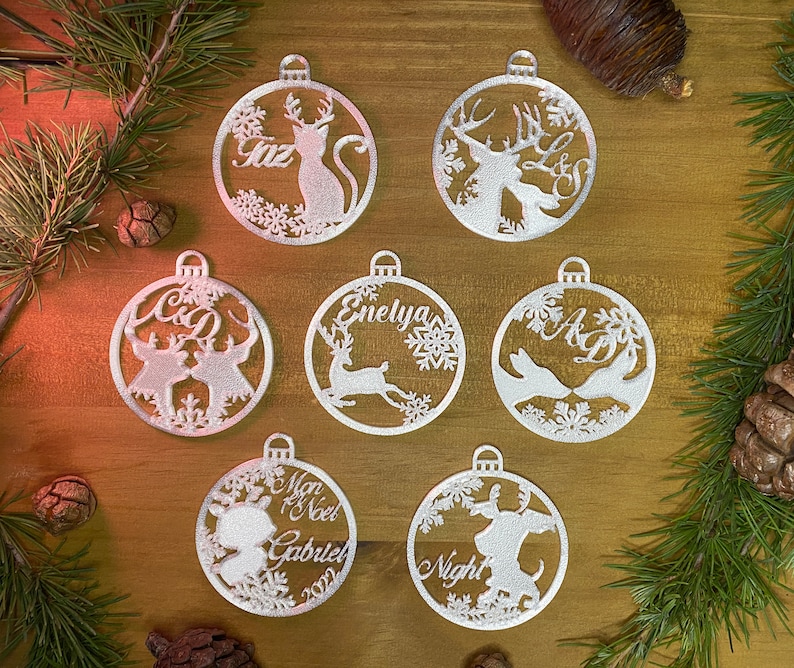 Personalized Christmas Ball, 3D Printing, Gift Idea, Decoration ...