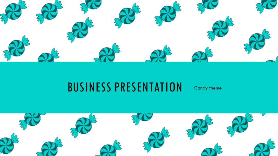 Cute Candy Business Plan Powerpoint Template, Editable Power Point ...