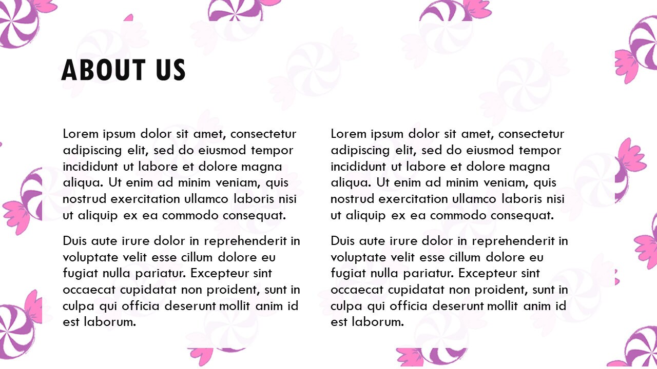 Candy Theme Powerpoint Template - Etsy