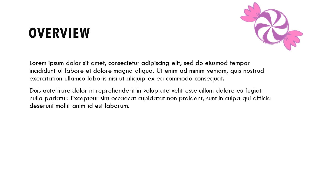 Candy Theme Powerpoint Template - Etsy