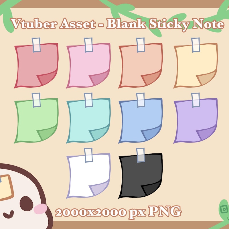 Sticky Notes Assets - Etsy